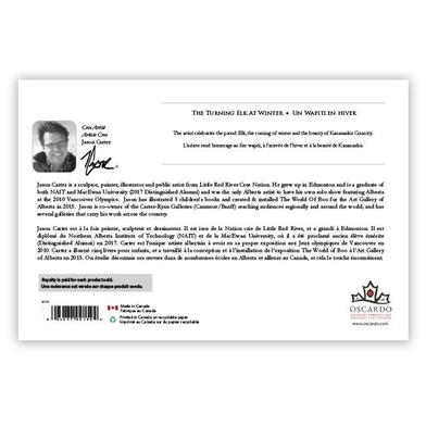 Jason Carter The Turning Elk At Winter Art Card – Shop Museum London